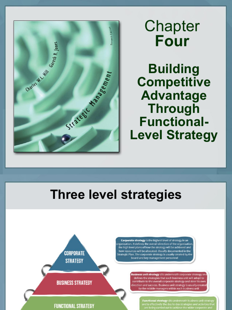 Chapter 4 Functional Level Strategy - 2023 | PDF | Economies Of Scale | Quality (Business)