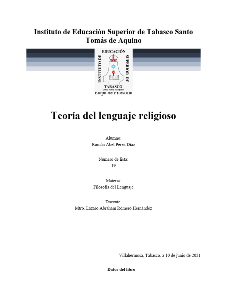 Lenguaje Religioso | PDF | Analogía | Fe