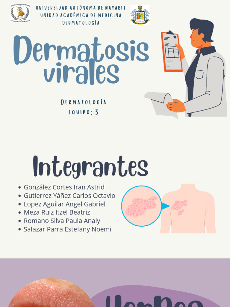 Dermatosis Virales | PDF | Herpes Simple | Microbiología