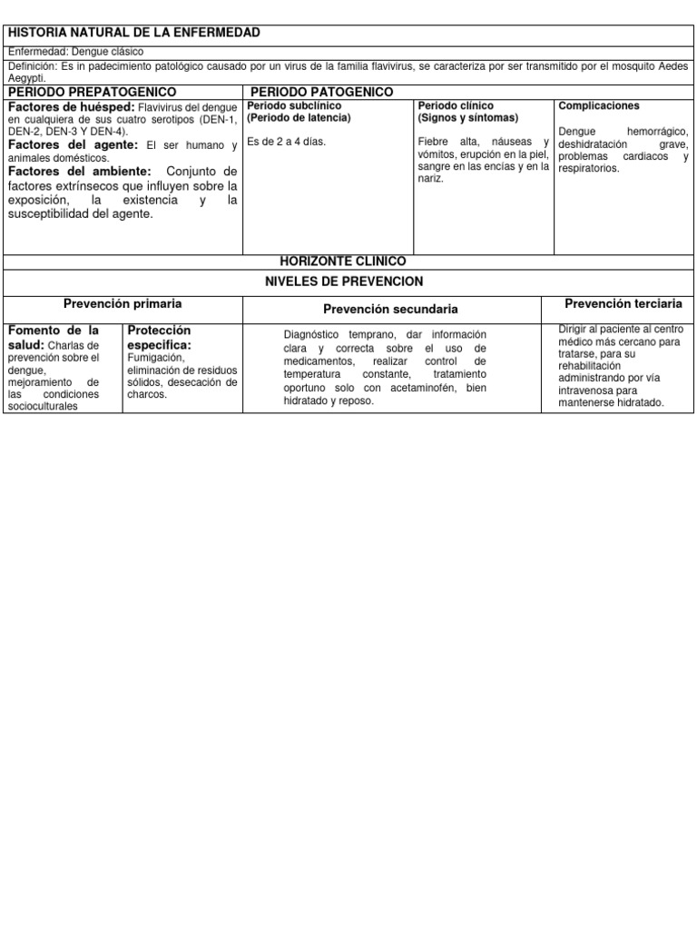 DENGUE CLASICO | PDF | Salud pública | Medicina CLINICA