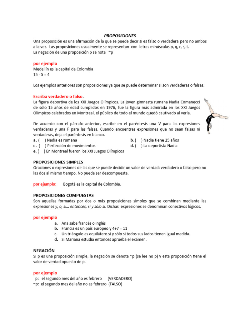 Introducción a Proposiciones Lógicas | PDF | Proposición | Sintaxis