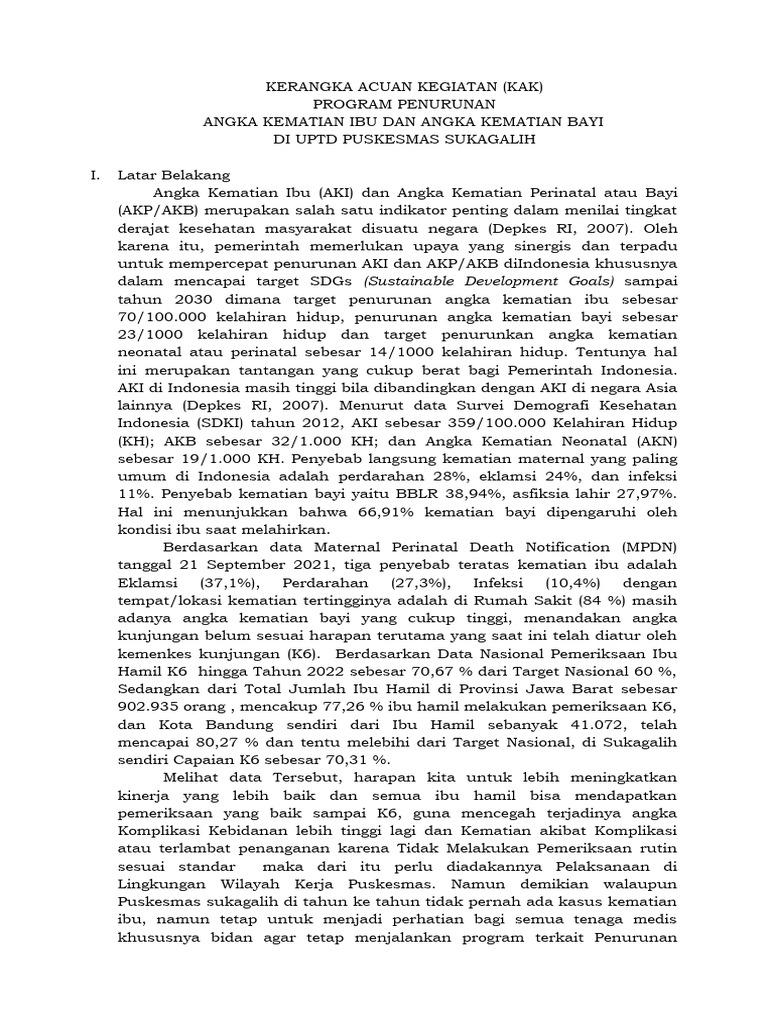 Kak Program Penurunan Aki Akb | PDF