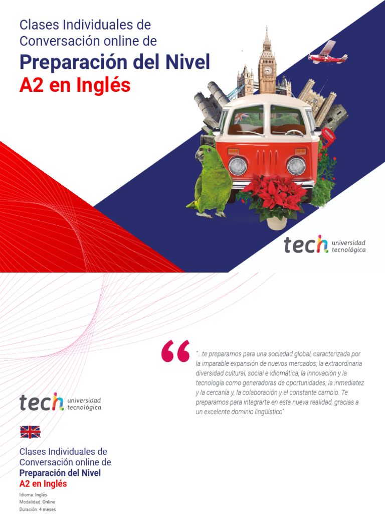 Clase Conversacion Individuales Online Preparacion Nivel A2 Ingles Es ...