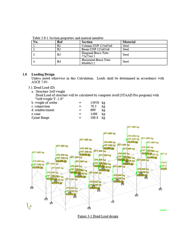 Loading Design Distribution Steel Platform | PDF | Structural Load ...