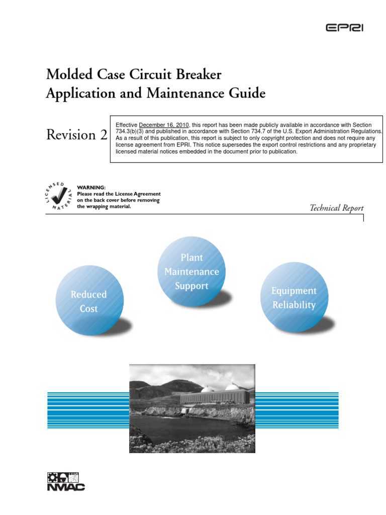 Molded Case Circuit Breaker Application and Maintenance Guide ...