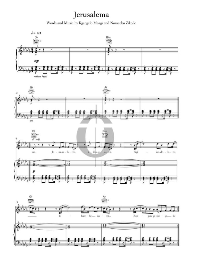Jerusalema Sheet Music and Resources | PDF