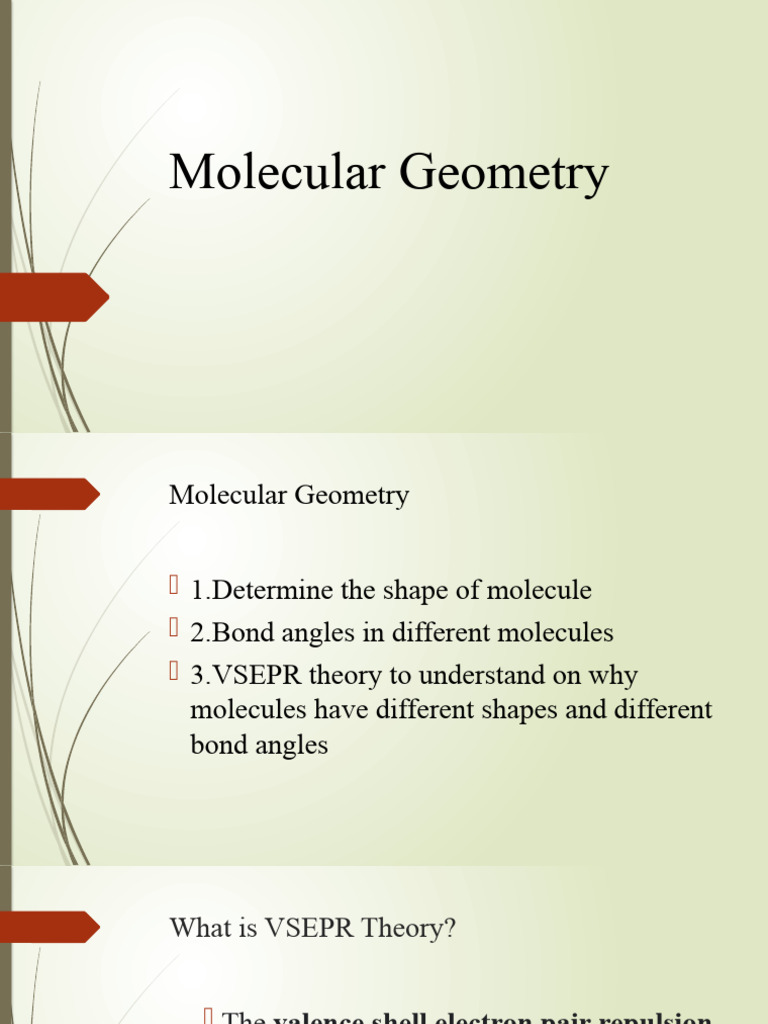 Molecular Geometry | PDF