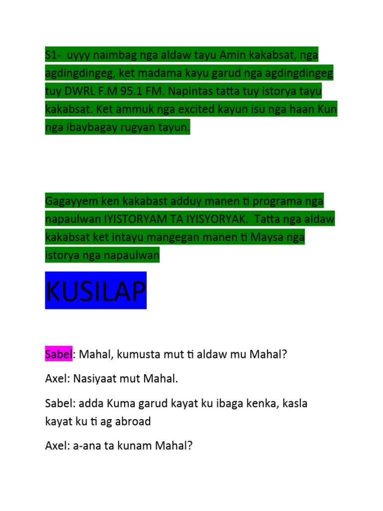 RADIO - DRAMA - SCRIPT WPS Office | PDF