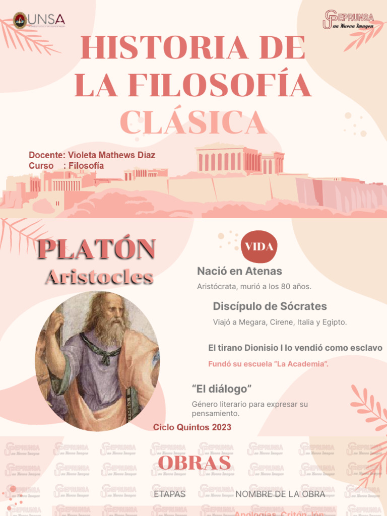 Historia de La Filosofía Clásica | PDF | Platón | Tomás de Aquino