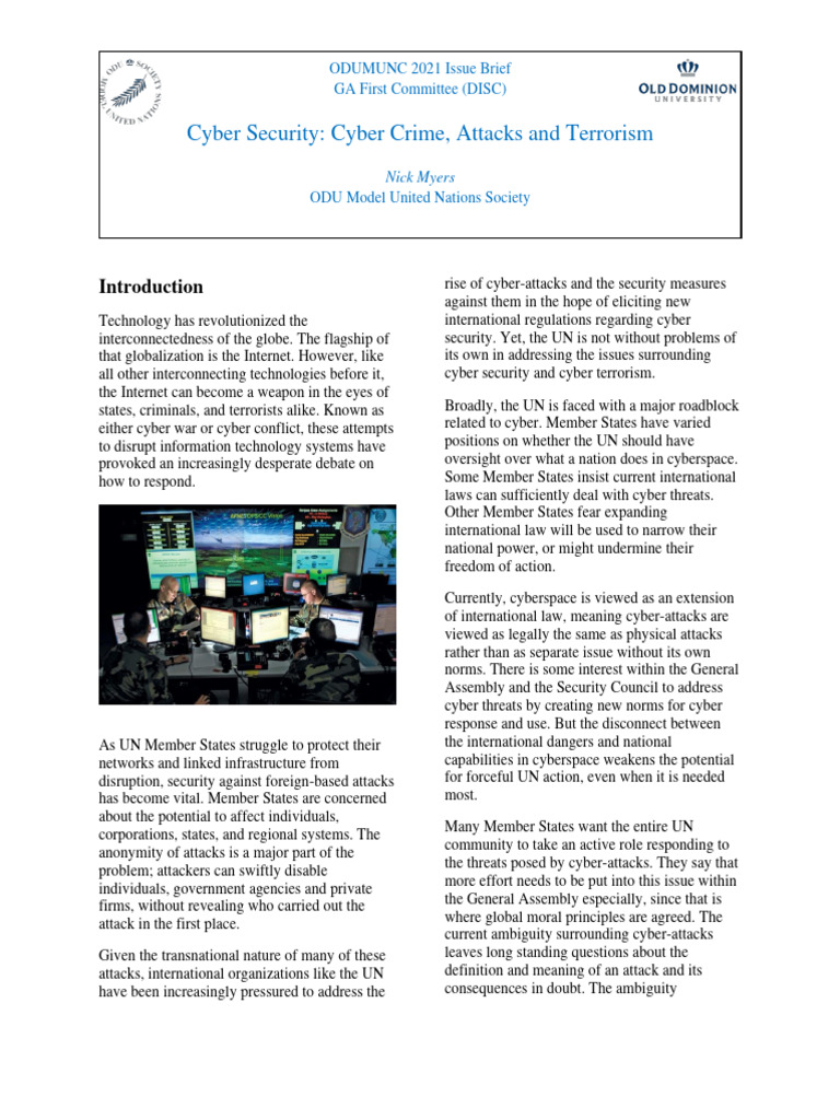 1st Cyber Attacks Pdf Security Cyberwarfare