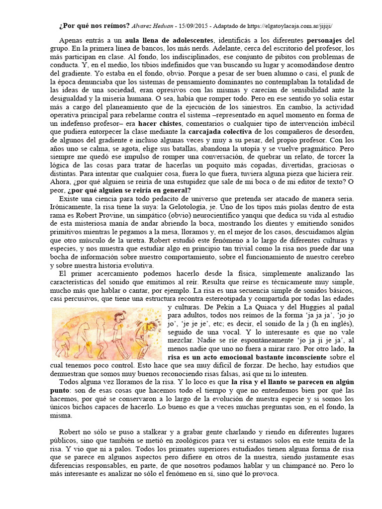 ensayo sobre la risa | PDF | La risa