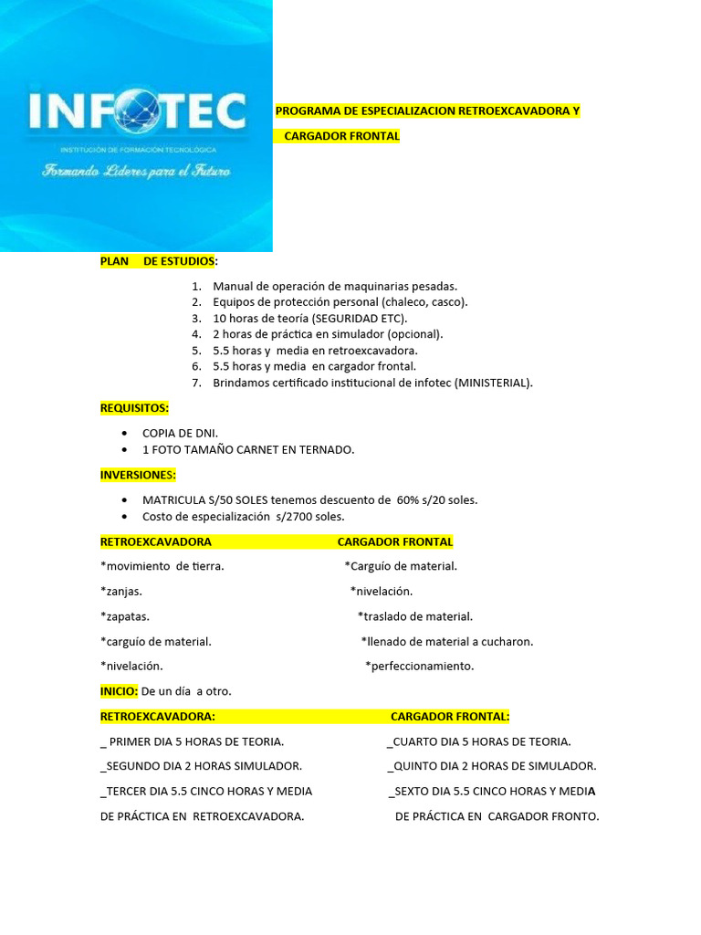 Programa de Especializacion | PDF