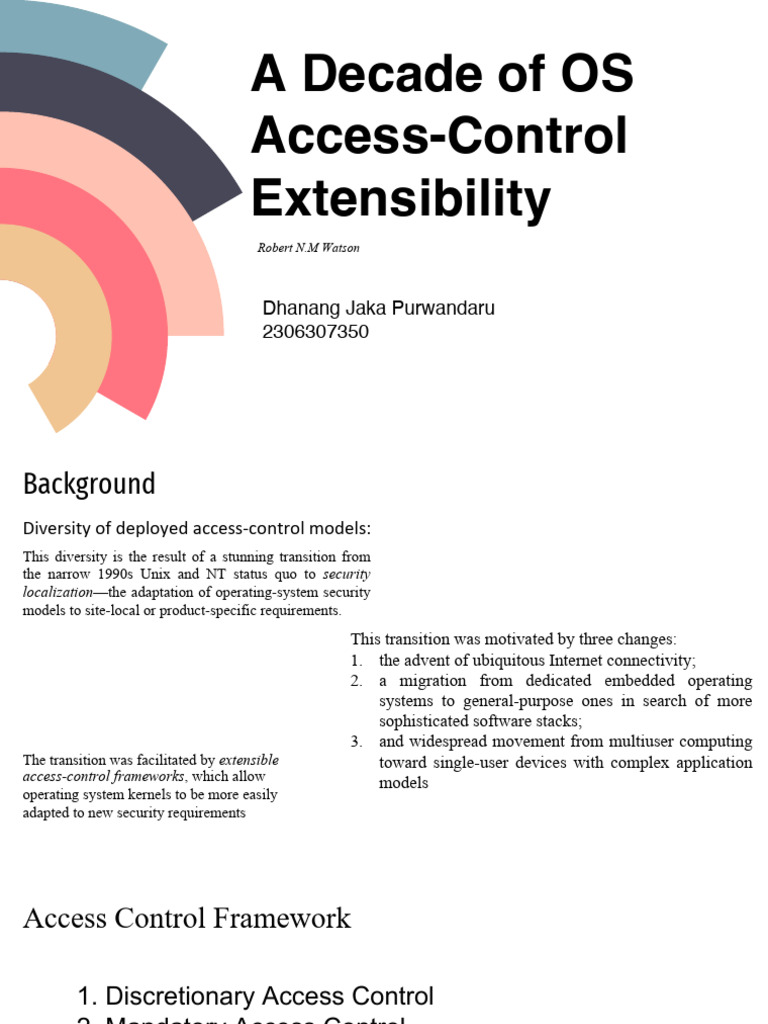 A Decade of Access-Control Extensibility | PDF | Operating System | Kernel (Operating System)