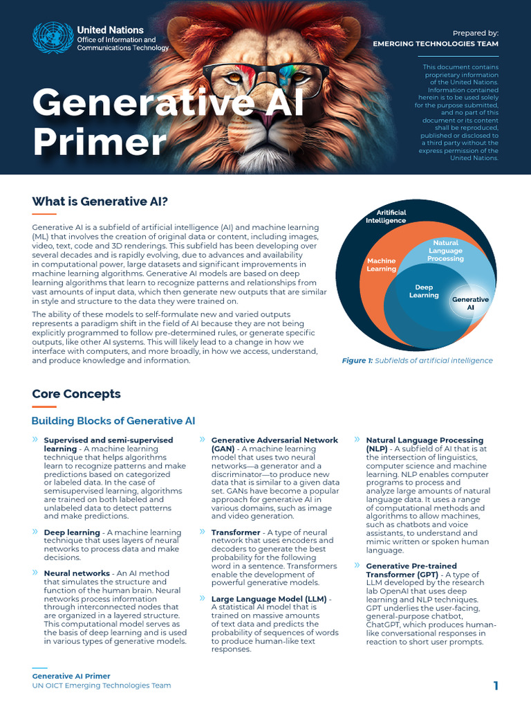 Generative Ai Primer | PDF | Machine Learning | Artificial Intelligence