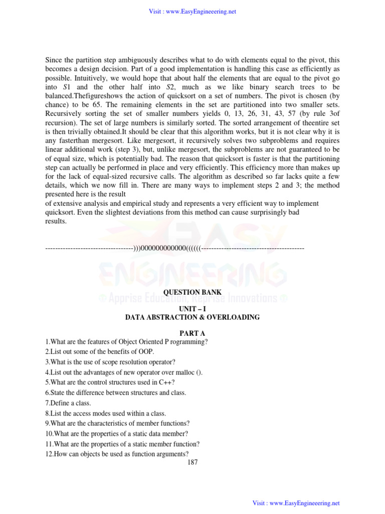Ec6301 Object Oriented Programming And Data Structure 123 Pdf Method Computer Programming 
