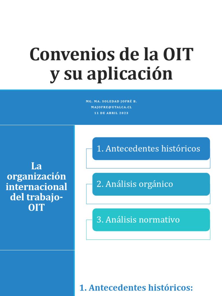 Convenios de La OIT y Su Aplicacion | PDF | Organización Internacional ...