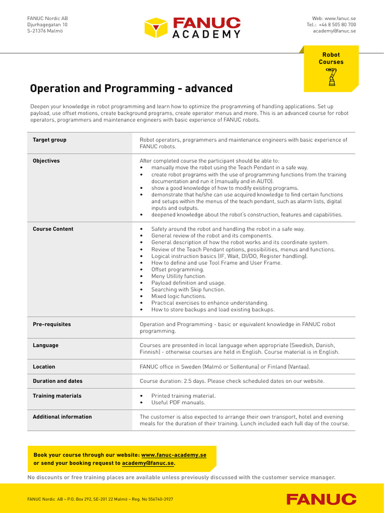 Operation And Programming Advanced Pdf Computer Programming Robot 0250