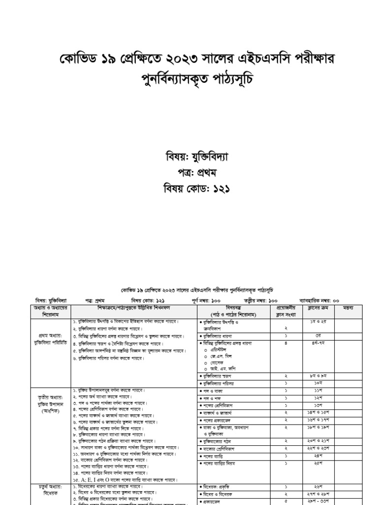 HSC Logic 1 2023 | PDF