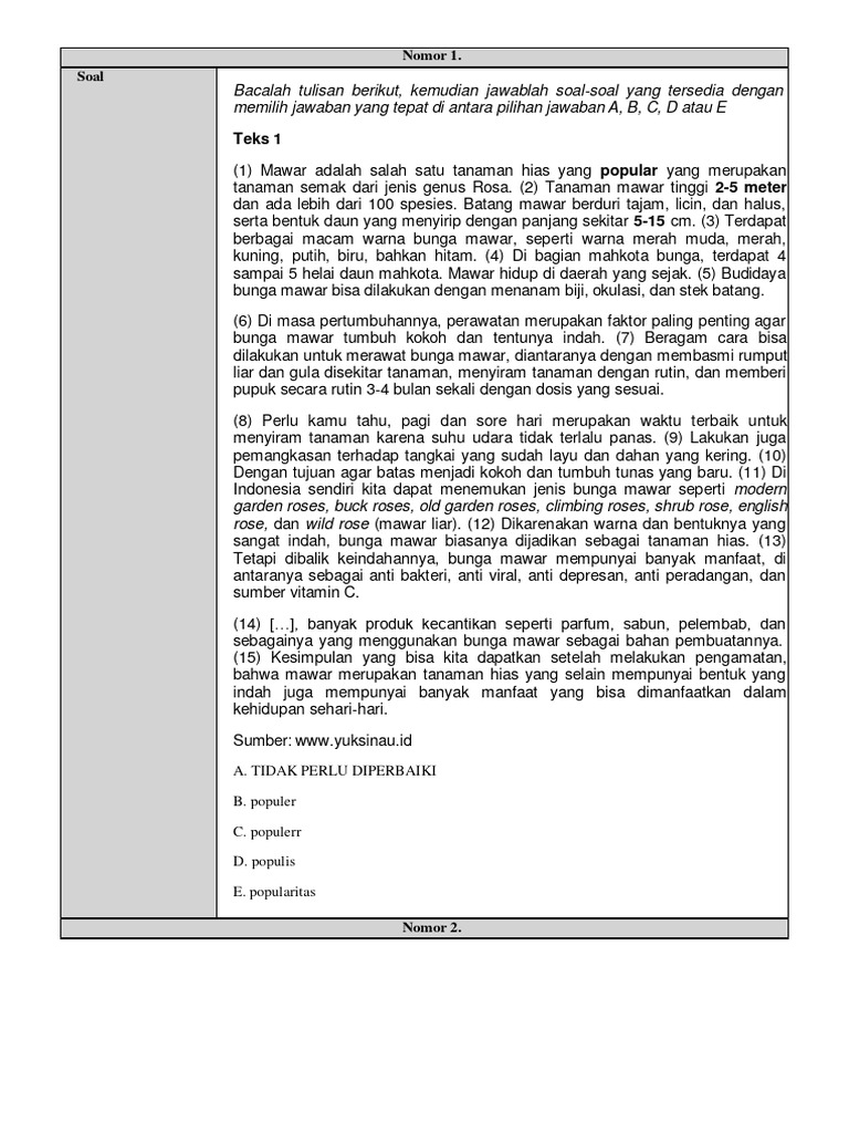 Soal To PBM | PDF