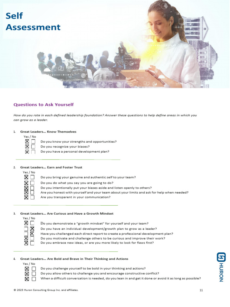 Leadership Foundations Self Assessment - EOD | PDF | Mindset | Leadership