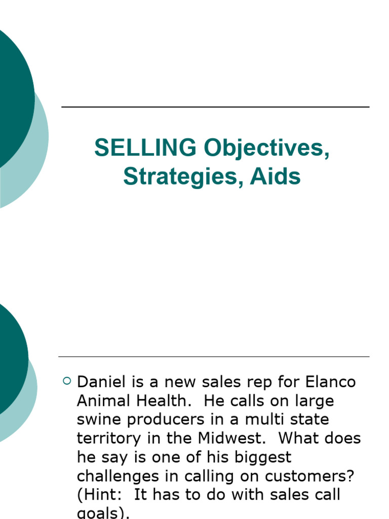 Selling Objectives Strata Ids | PDF | Sales | Goal