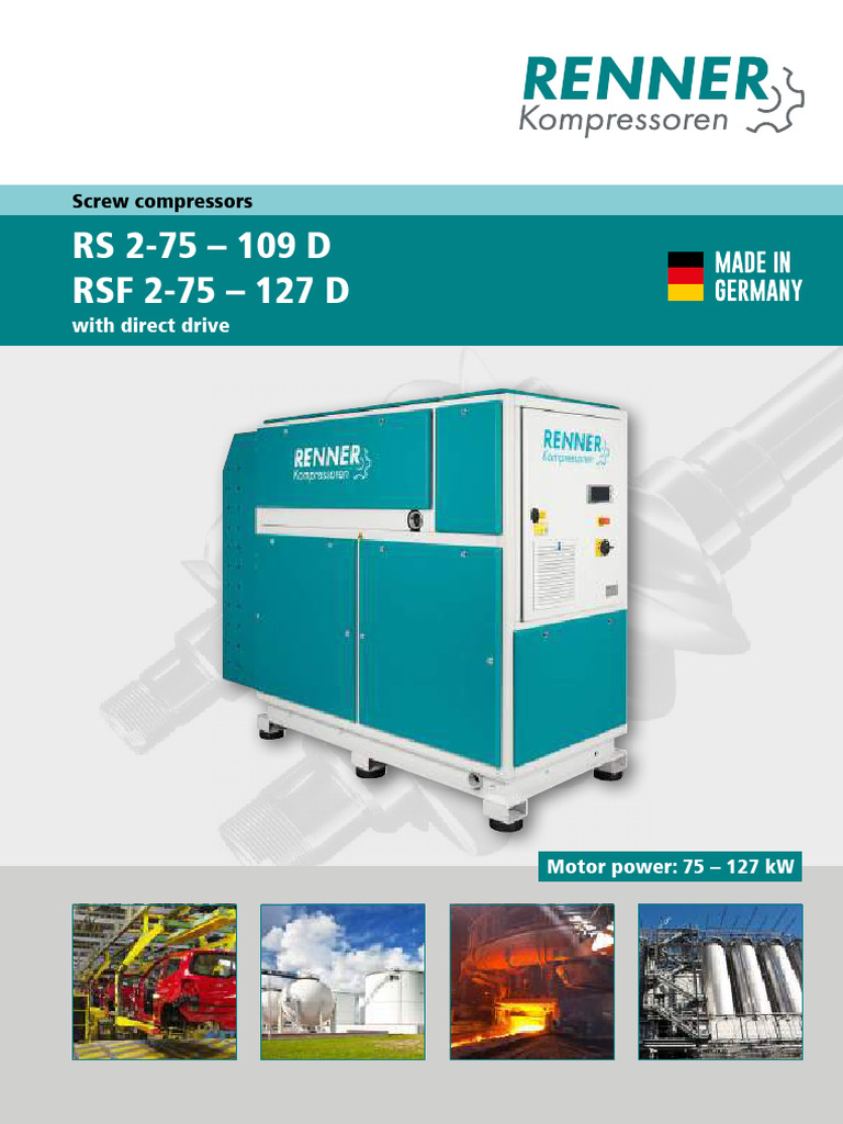 Renner Kompressoren RS F 2-75-127D Brochure | PDF | Efficient Energy ...
