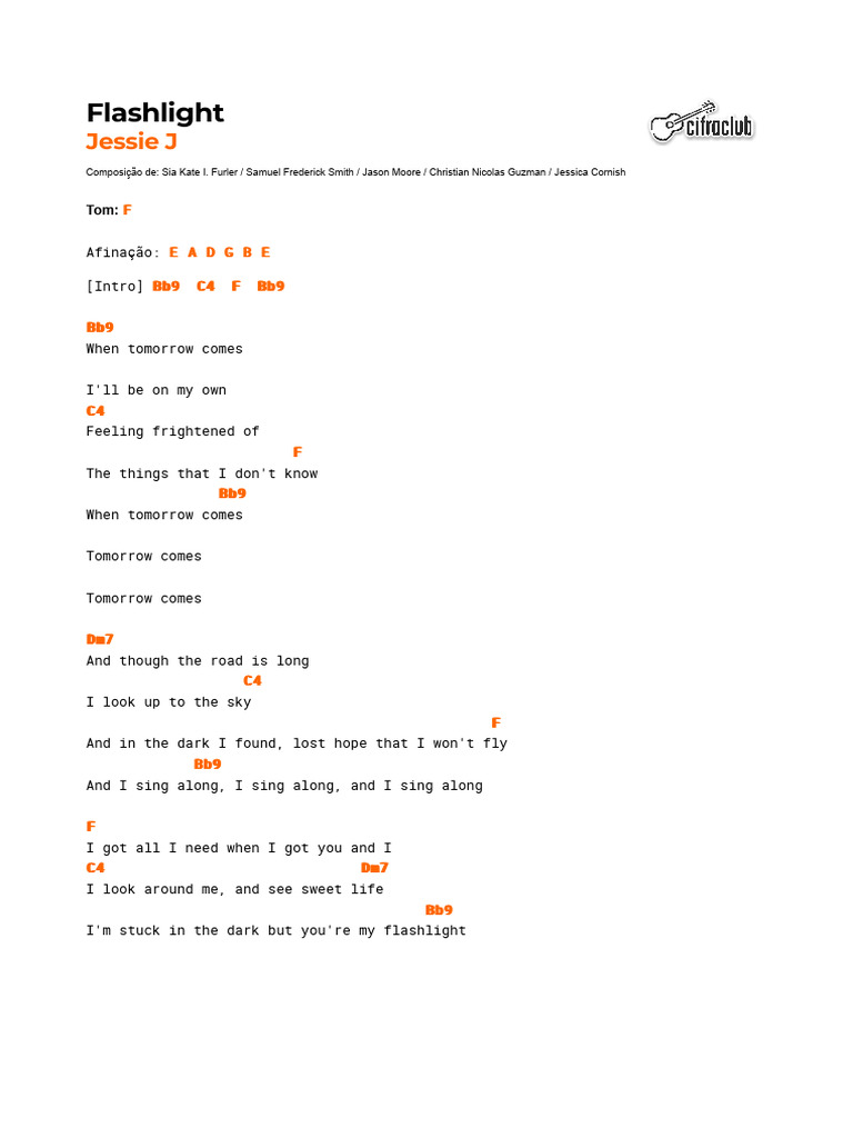 Cifra Club - Jessie J - Flashlight | PDF
