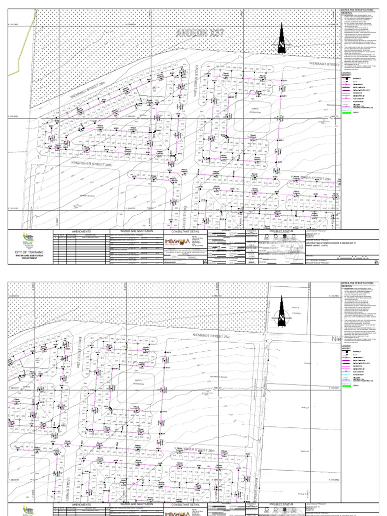 ANNEXURE B1 Sewer Layout Plans | PDF | Engineering | Sanitation