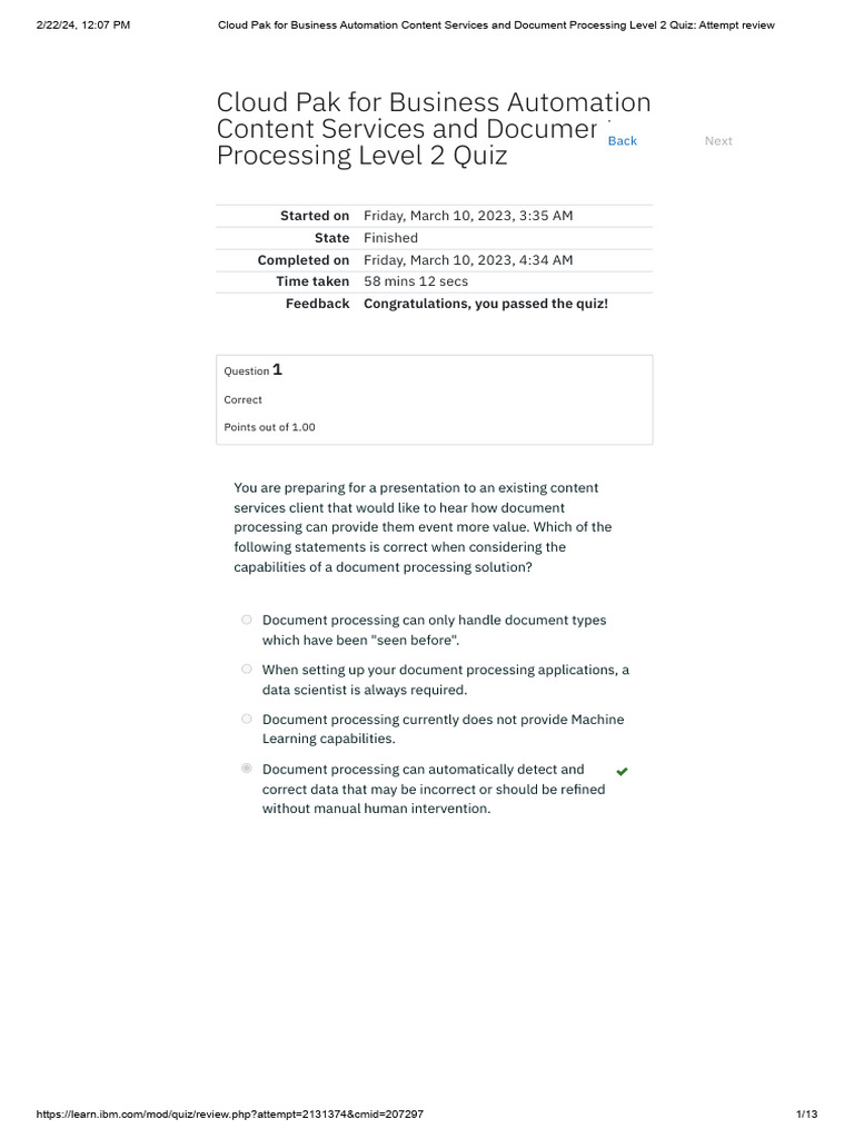 Cloud Pak For Business Automation Content Services and Document Processing | PDF | Cloud ...