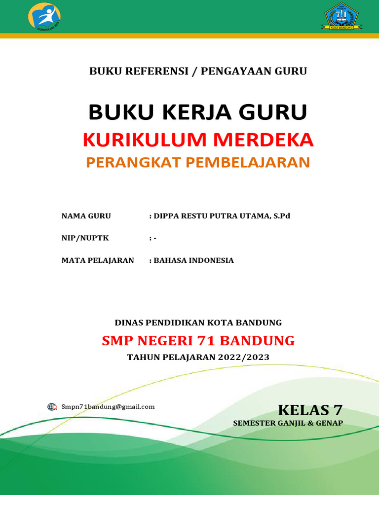 Cover K13 Bindo Kelas 8 & 9 2022-2023 | PDF | Sains & Matematika