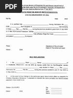 NCC Declaration Form | PDF