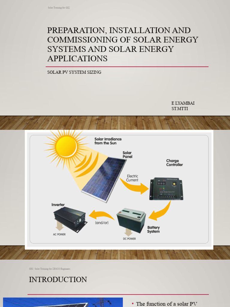 System Sizing Pdf Photovoltaic System Photovoltaics