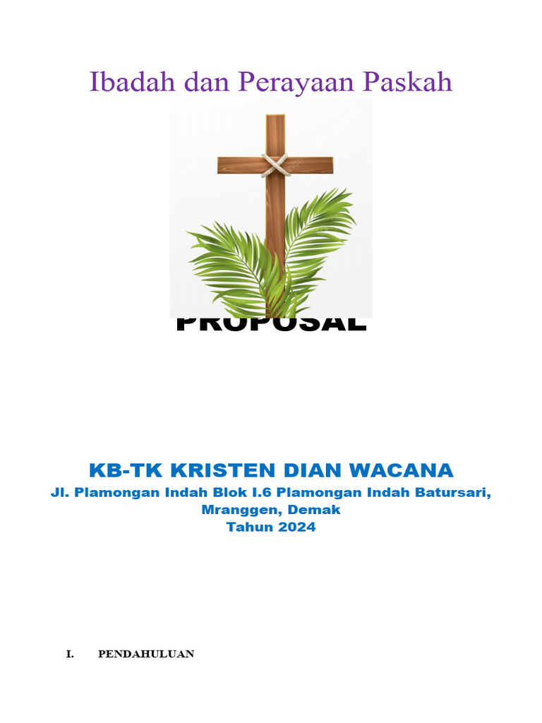 Proposal Paskah | PDF