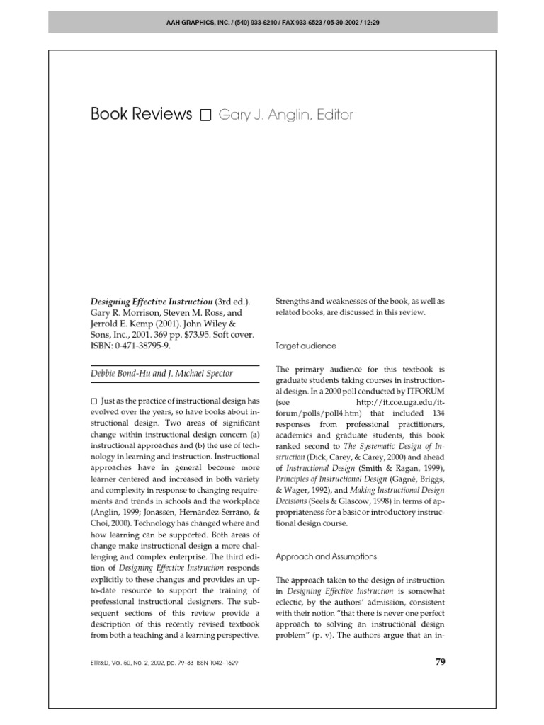 Designing Effective Instruction | PDF | Instructional Design | Cognition