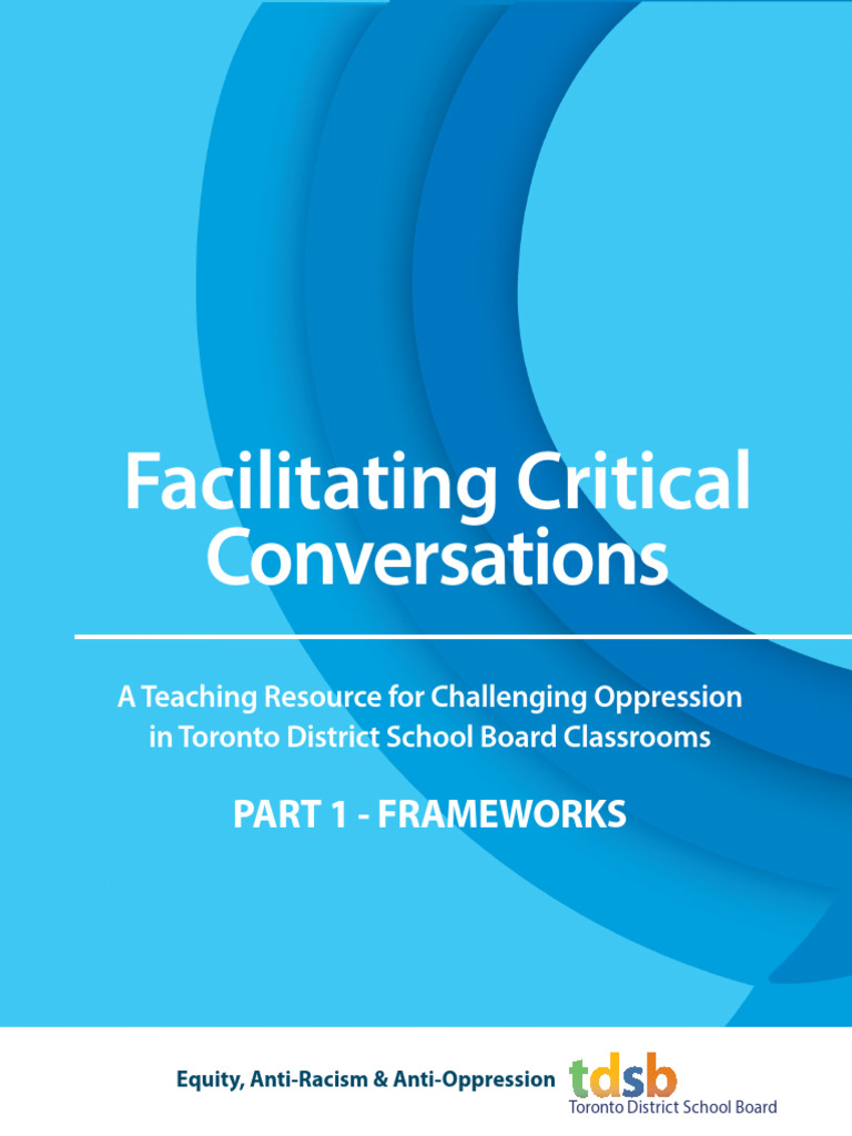Facilitating Critical Conversations | PDF | Racism | Discrimination ...