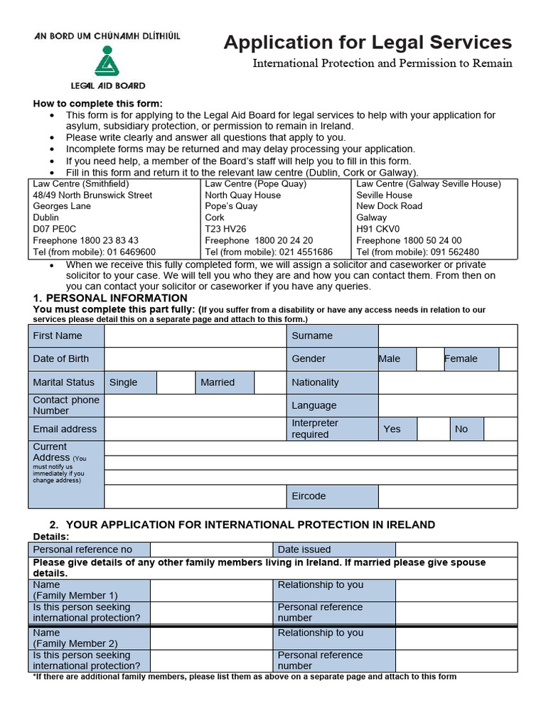 Ip Application Form and Consents Jan 2019 | PDF | Justice | Crime ...