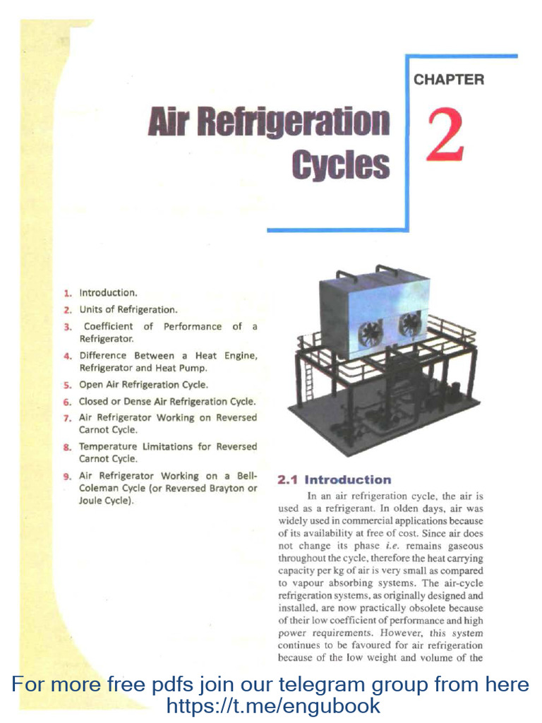Chapter2 Air Refrigeration Cycle | PDF | Refrigeration | Heat