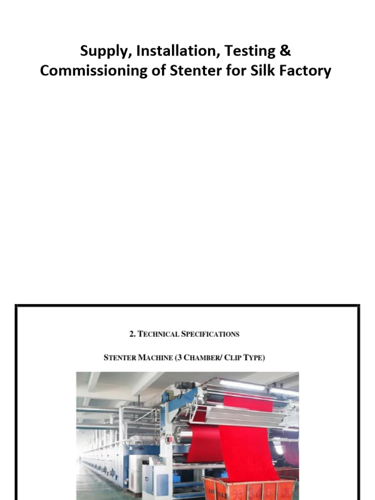 Technical Details Stenter | PDF | Electric Motor | Power Inverter