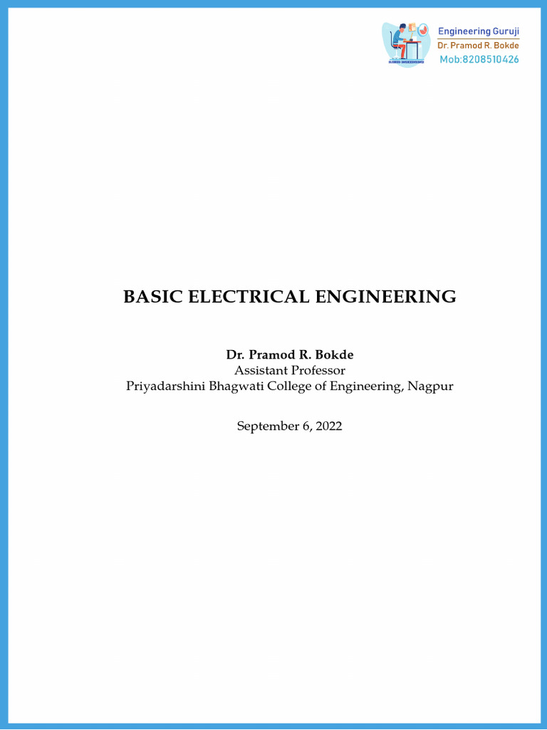 Basic Electrical Engineering | PDF | Electric Motor | Transformer