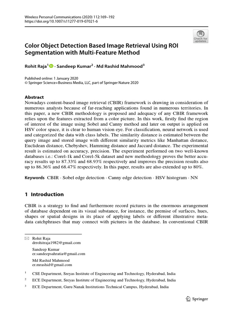 Image Segmentation NO ML | Download Free PDF | Image Segmentation | Applied Mathematics