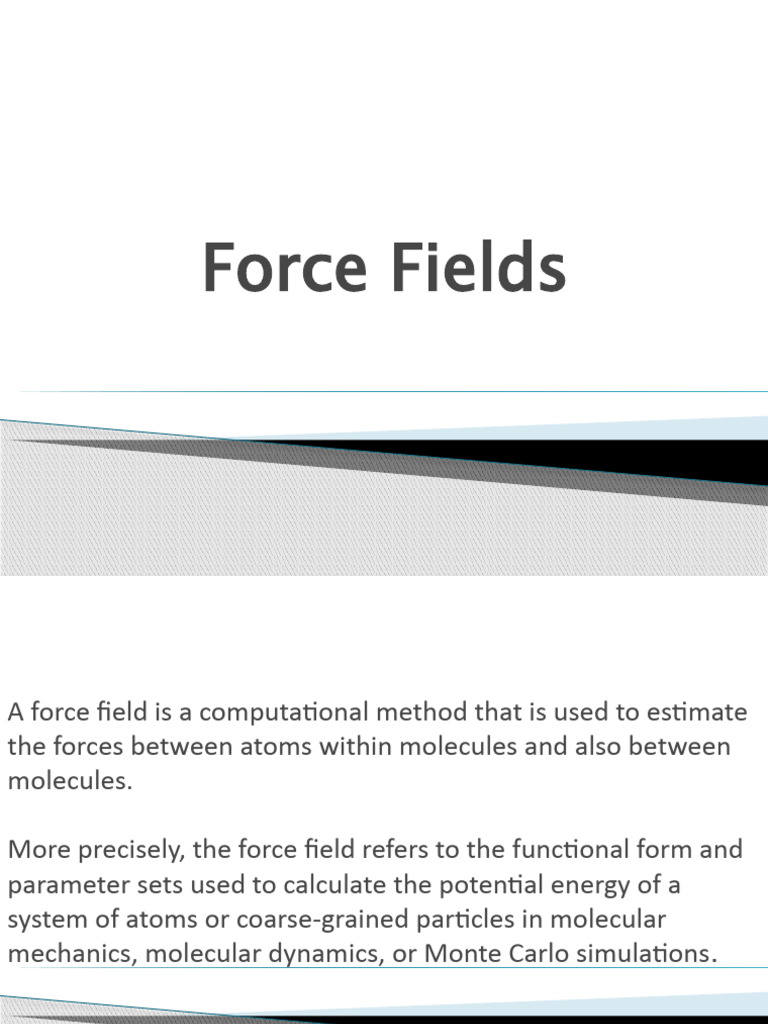 Force Fields | PDF | Force Field (Chemistry) | Molecules