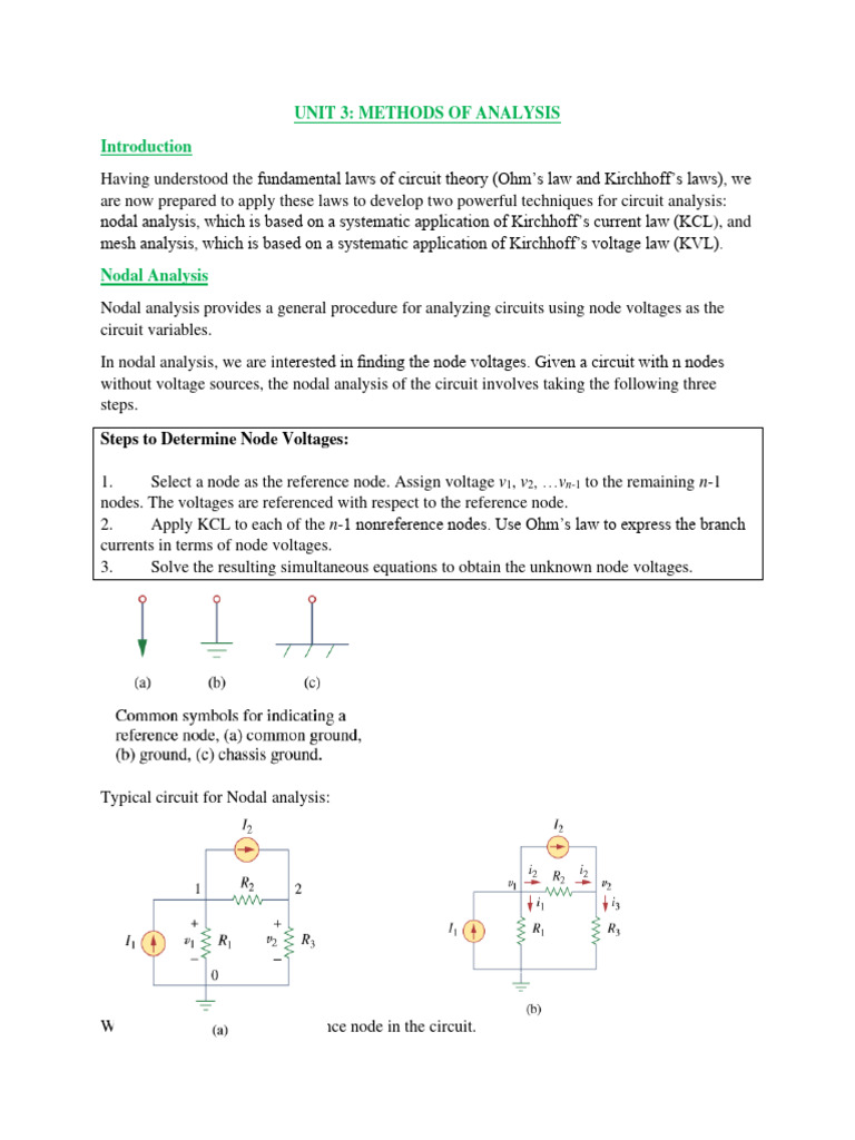 DEL-ELE1202 Circuit Theory I-Unit 3A | PDF