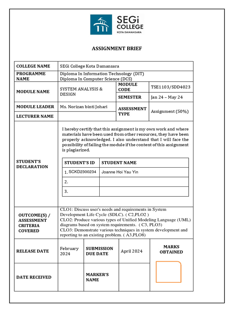 Assignment Cover Page | PDF | Art | Computers