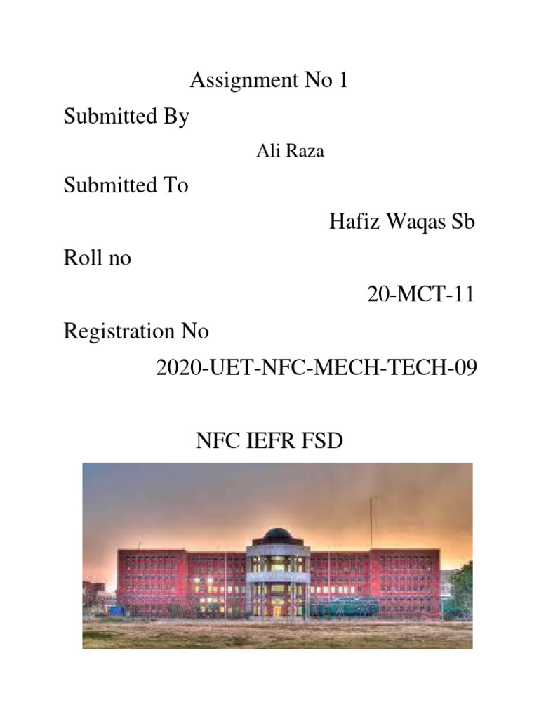 Assignment-Ali Raza | PDF | Energy Conversion | Energy Technology