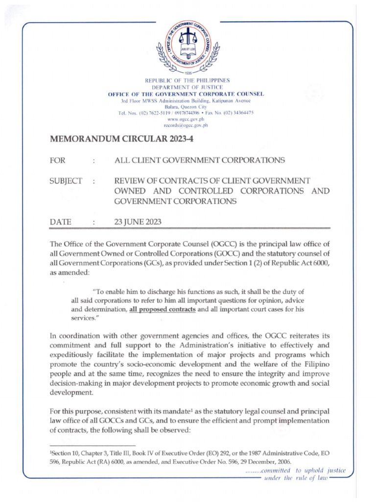 Memorandum Circular 2023 4 | PDF | Board Of Directors | Trustee
