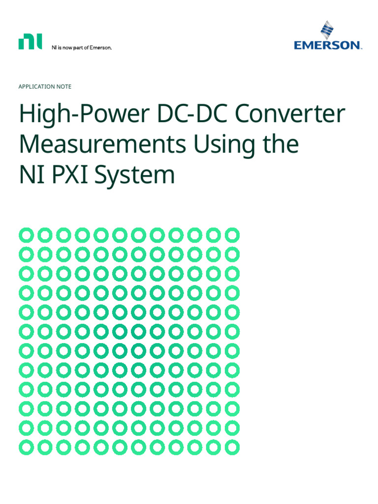 NI DC-DC-Converter AppNote | PDF | Power Supply | Electricity