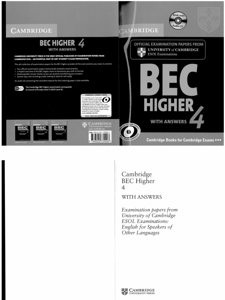 BEC Higher 4 With Answers | PDF