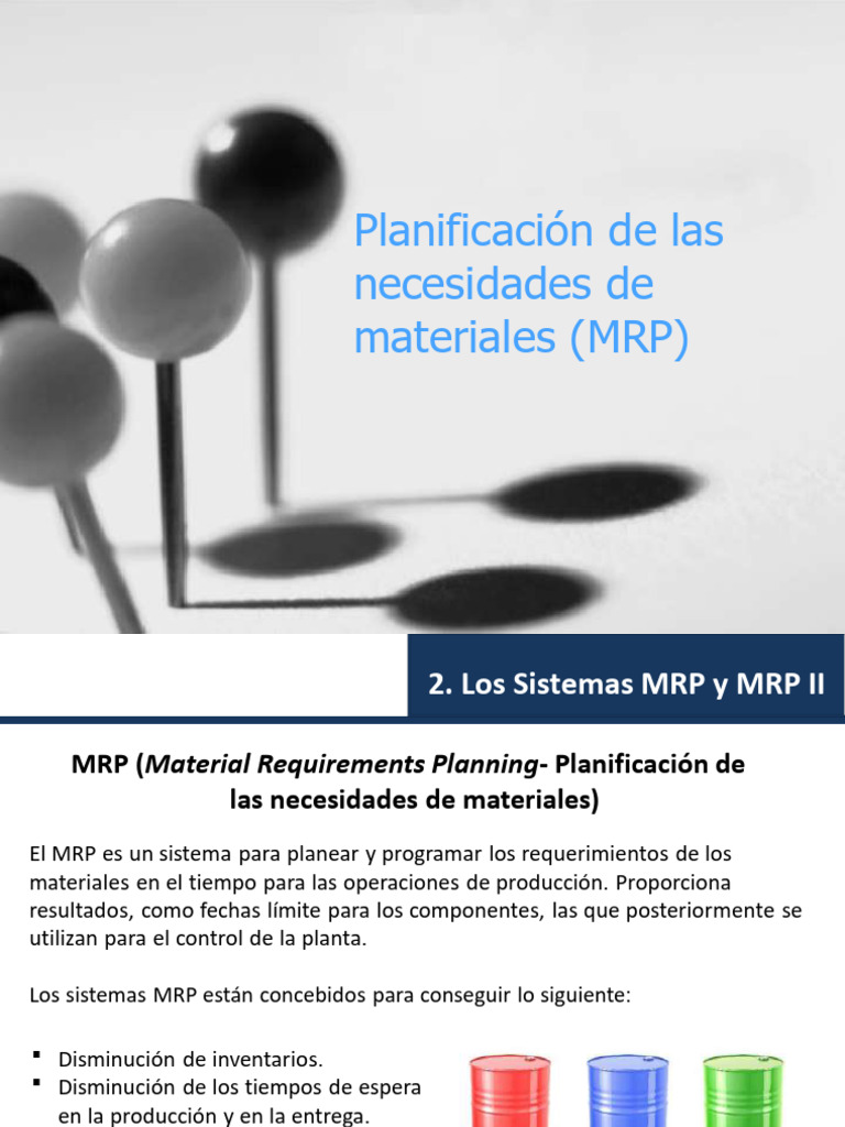 Plan de Requerimiento de Materiales | PDF | Logística | Planificación