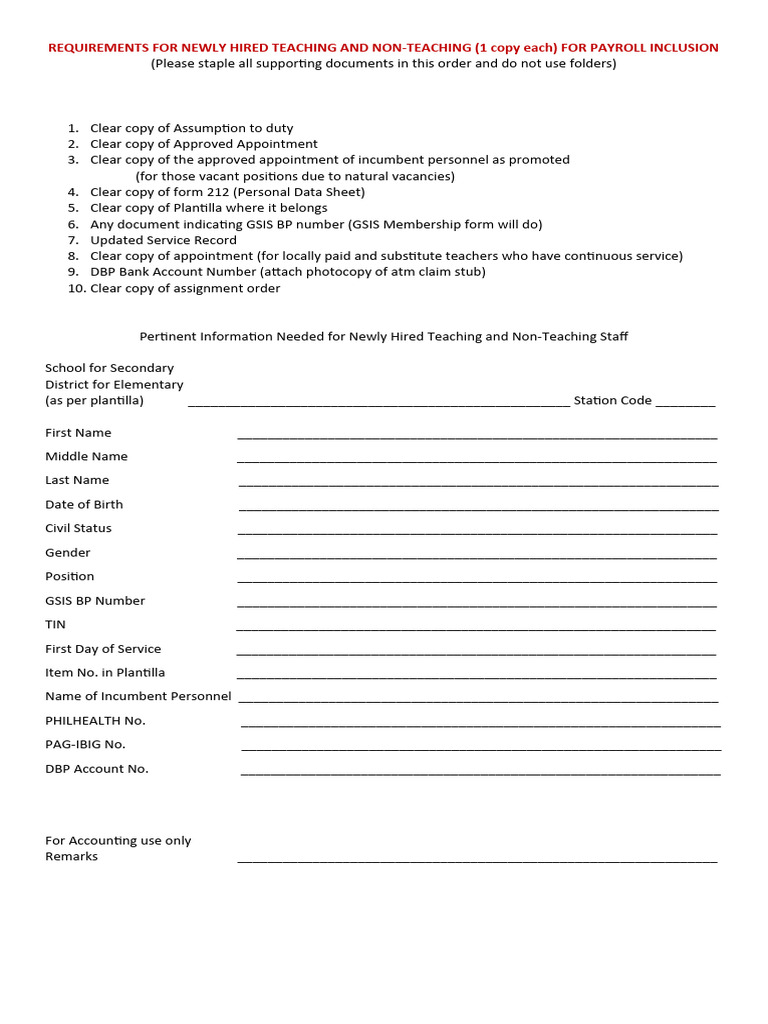 Payroll Inclusion | PDF