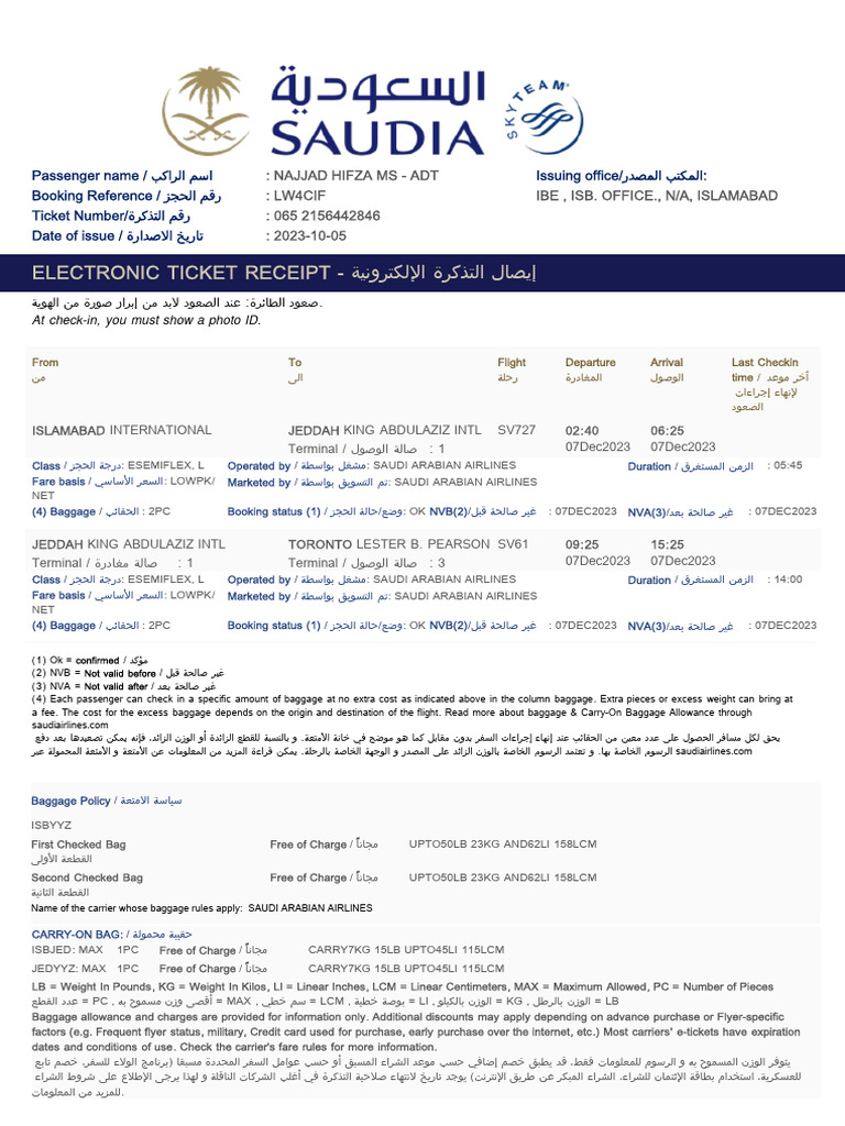 Your Electronic Ticket Receipt | PDF | Transport